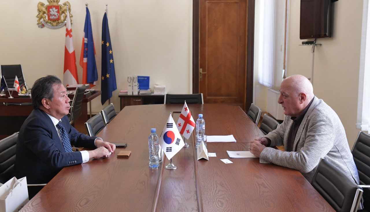 ავთანდილ ენუქიძე კორეის რესპუბლიკის საქმეთა დროებით რწმუნებულს შეხვდა