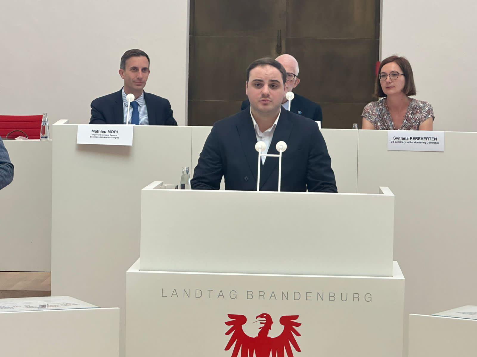 ევროპის საბჭოს ადგილობრივ და რეგიონულ ხელისუფლებათა კონგრესის მონიტორინგის კომიტეტის სხდომაზე ...